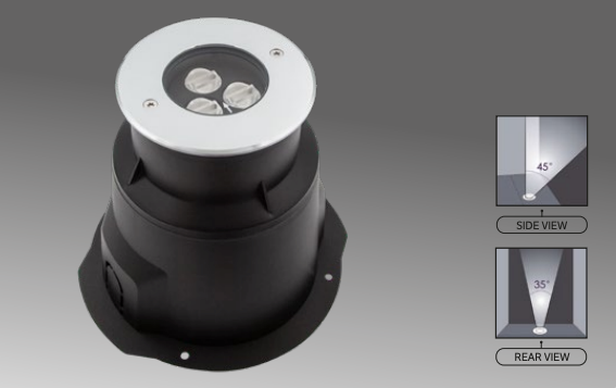Inground Uplighter 6watts Asymmetrical 24V DC - LED Light Warehouse