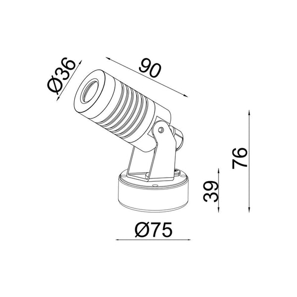 LED Spotlight on Base 3W 230V - LED Light Warehouse
